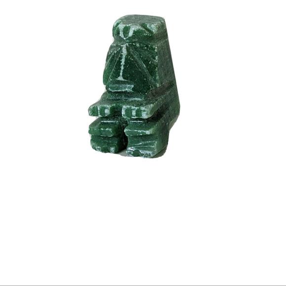 Games | Jade Aztec Mayan Pawn Chess Piece Mexican Green Stone Marble ...